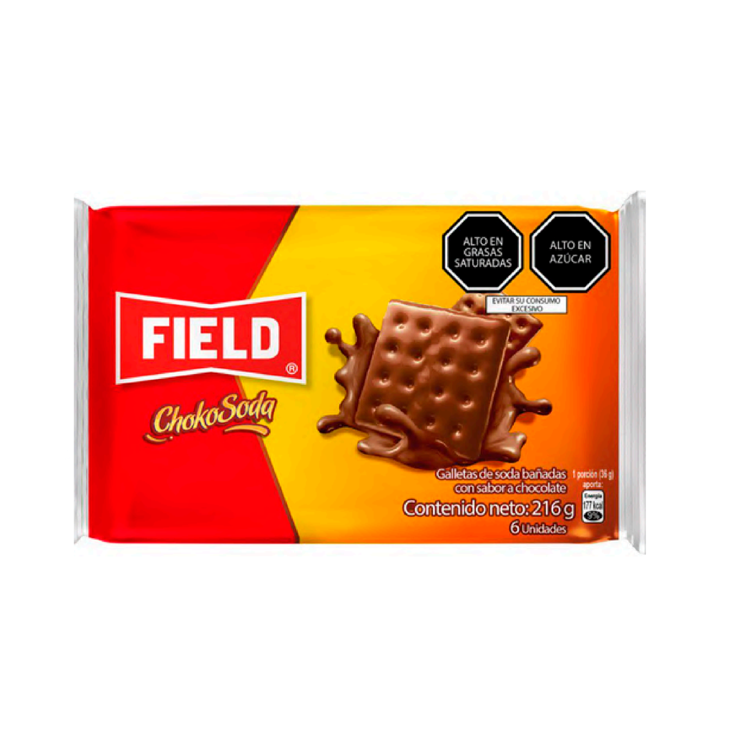 Galletas Field Chocosoda 1 box (32 Packs x 6u x 216g) – Mi Tierra Perú