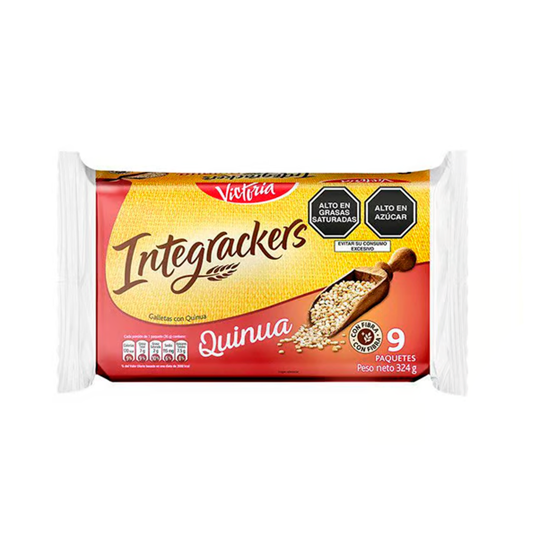 Victoria Galletas Integrackers Quinua (5 Packs x 9u x 36g) – Mi Tierra Perú