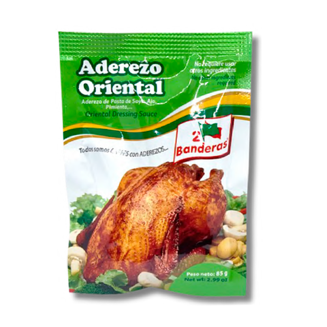 2 Banderas Aderezo Oriental 1 Box (12u x 100g) – Mi Tierra Perú